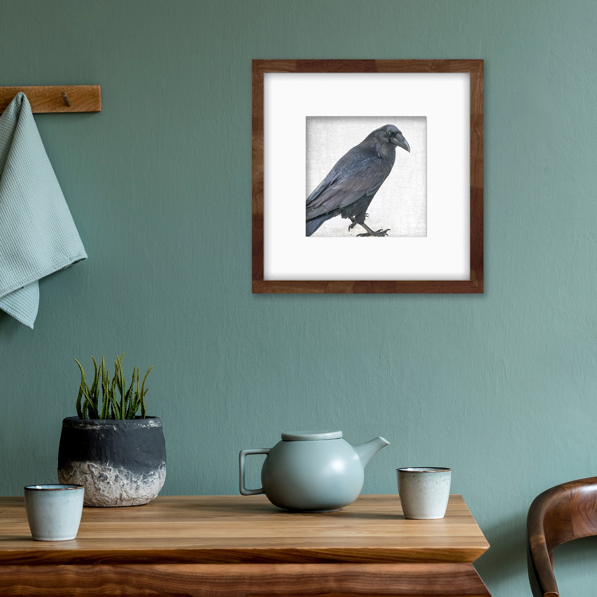 RAVEN, STAGE LEFT - Fine Art Print, Raven Portrait Series